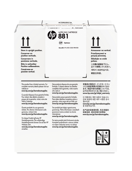 Your store. HP 881 5-liter Latex Optimizer Cartridge for HP Latex 1500 ...